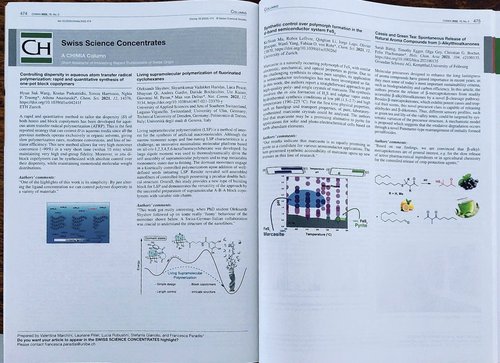 Article featured in Chimia - von Rohr Group